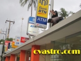 Pylon neon box sign (papan nama ATM) Bank BTN di waterbom Bali